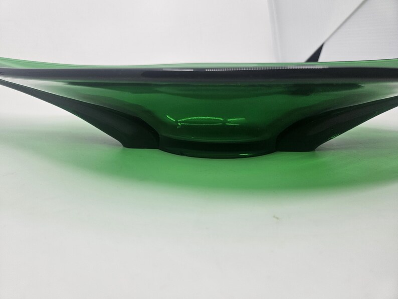 Vintage Epic Emerald Green Glass 21” Console Bowl by Viking Glass - Etsy