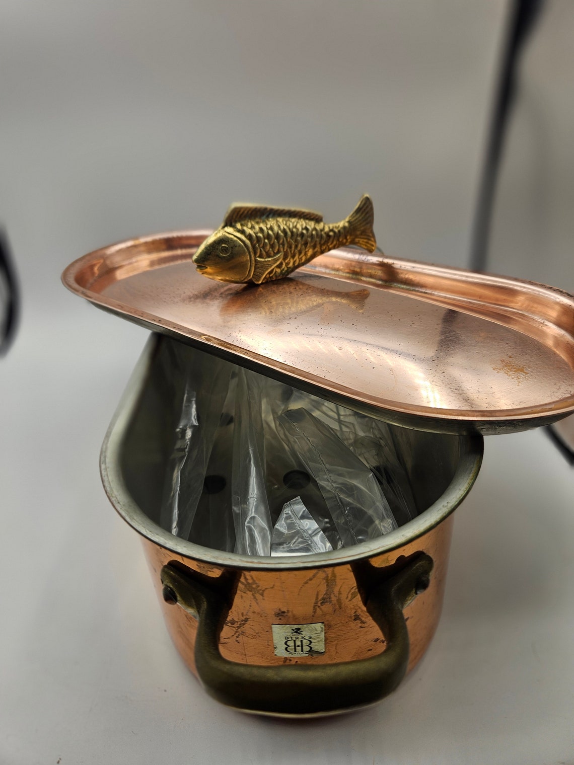 Birks Copper and Brass Fish Poacher - Etsy