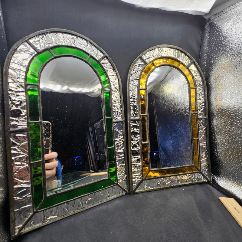 Stained Glass Mirror - Etsy