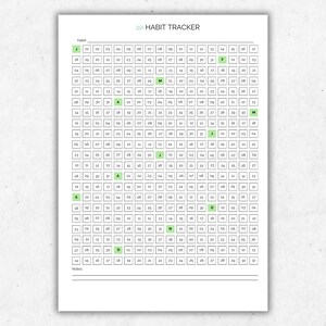 2024 Habit Tracker Printable Goal Setting and Progress Journal New Year ...