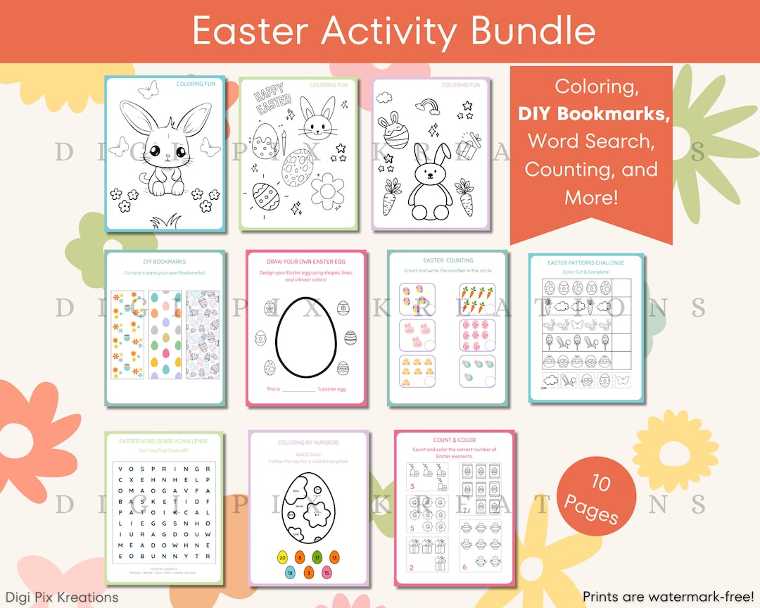 Easter Activity Bundle, Easter Activity Printable, Easter Activity ...