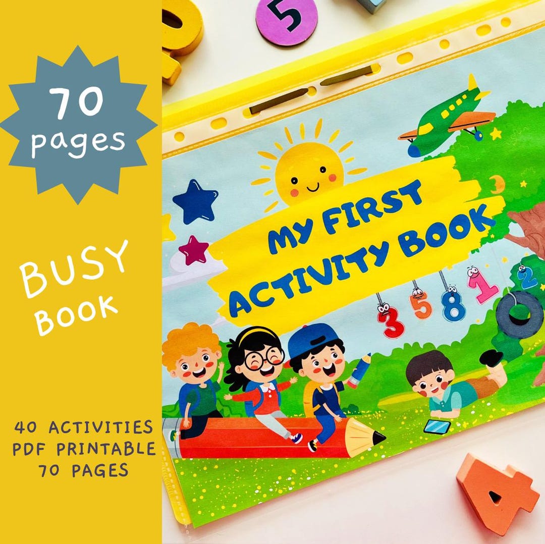 Educational Busy Book Binder for Toddlers Printable Learning Activities ...
