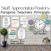Staff Appreciation Posters: Special Education Classroom Decor - Etsy