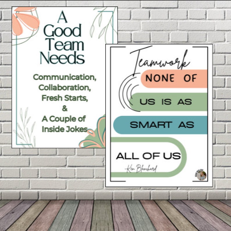 Staff Appreciation Posters: Special Education Classroom Decor - Etsy