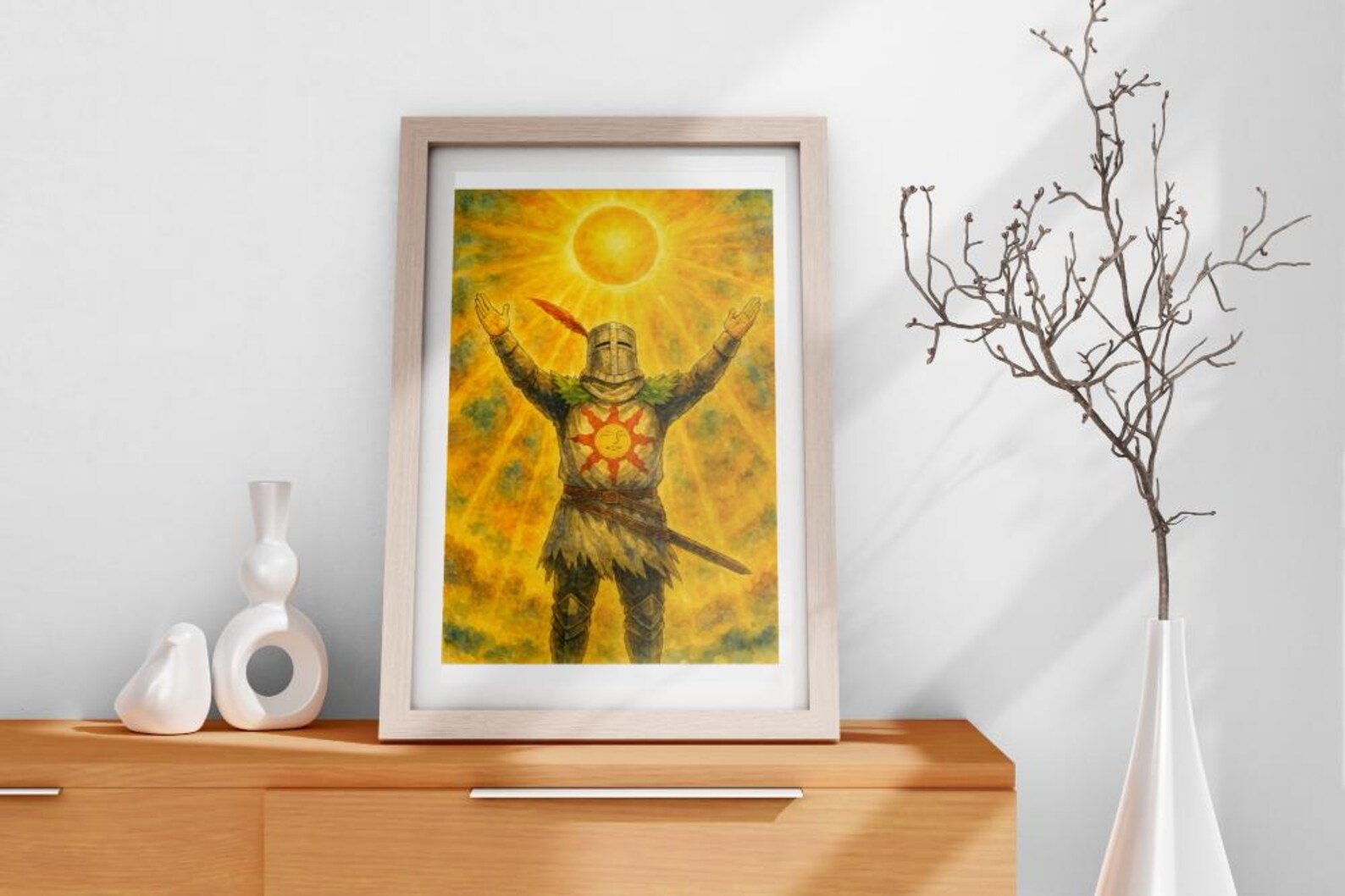 Praise the Sun Art Print - Solaire Dark Souls Poster - Etsy