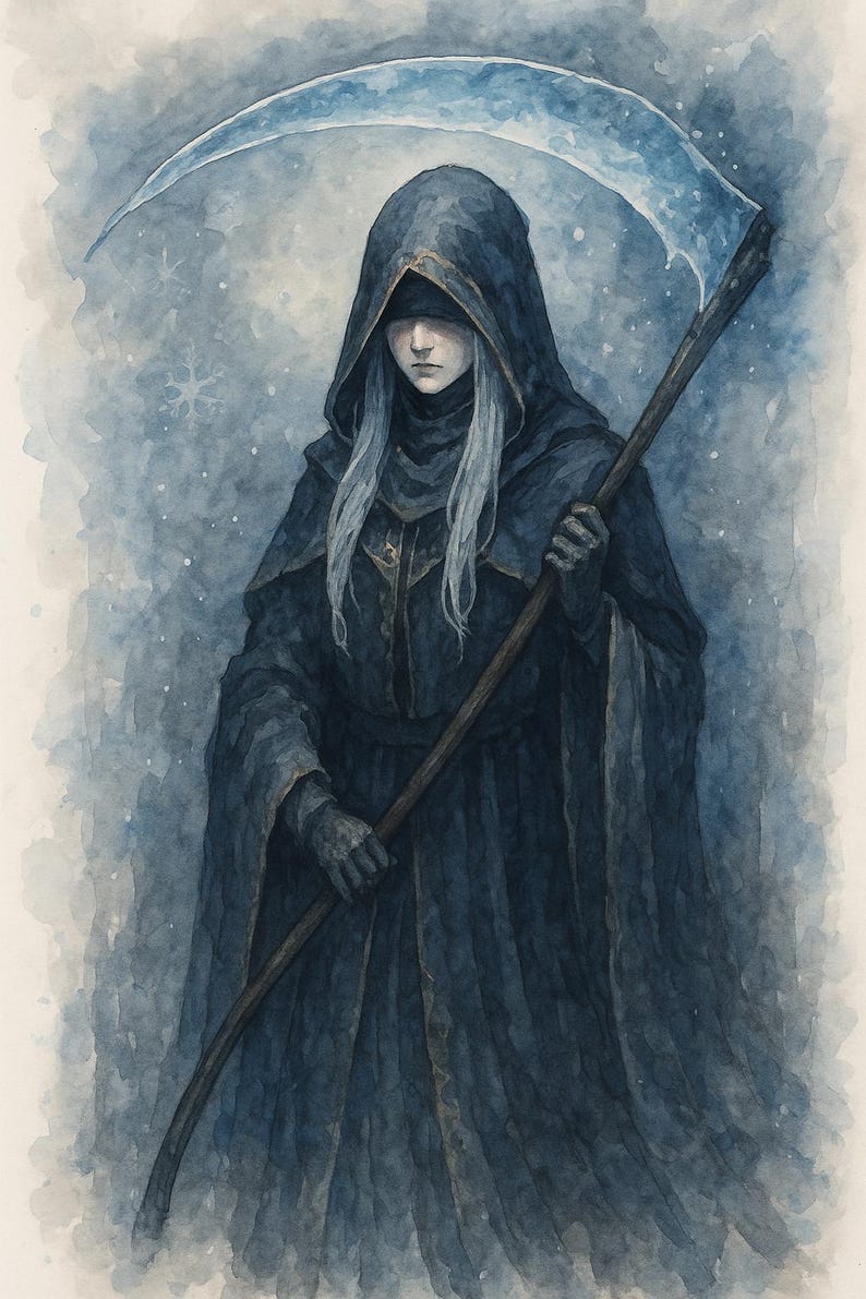 Sister Friede – Watercolor Art Print | Dark Souls 3 Fan Art | Frosted ...