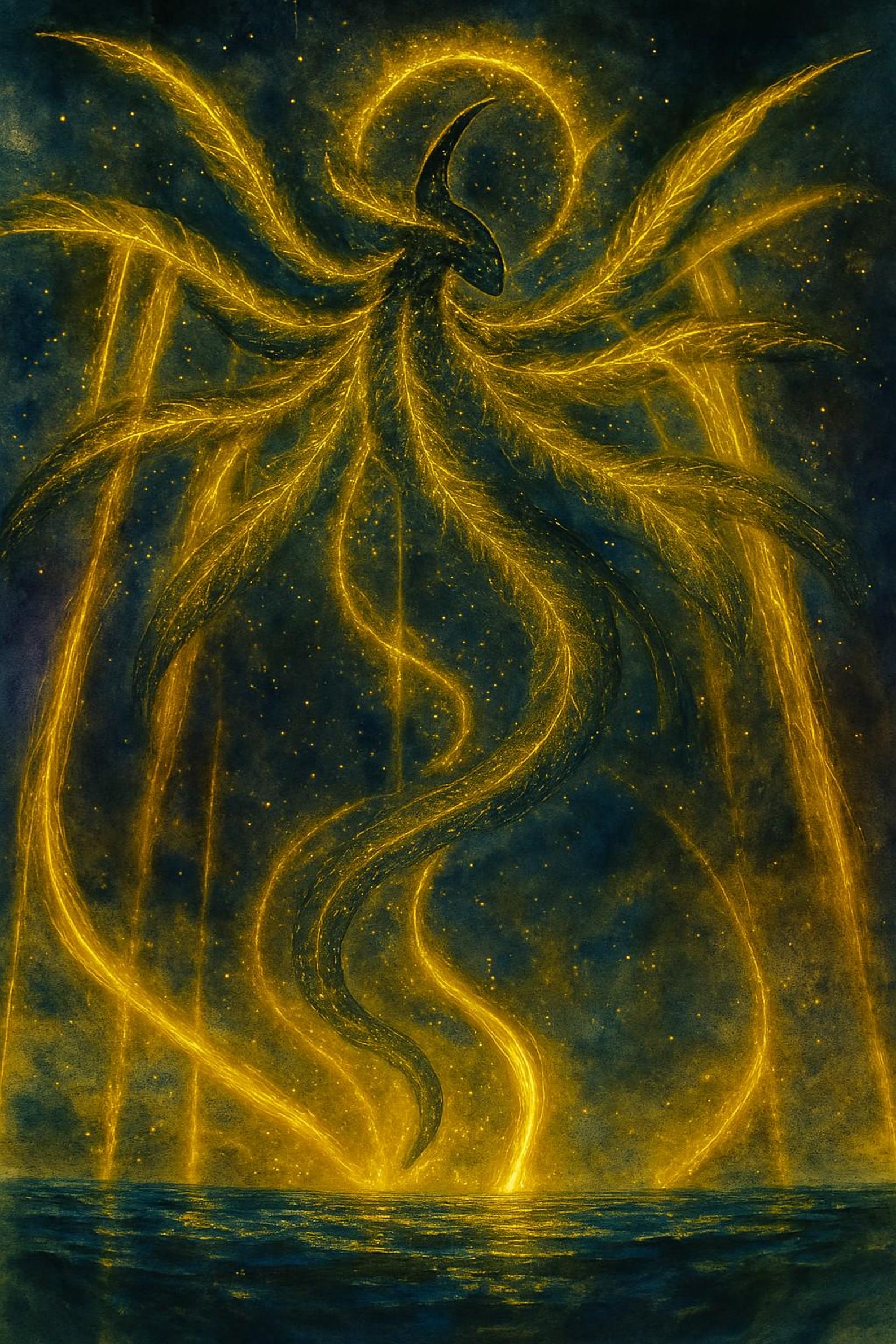 Elden Beast Art Print - Elden Ring Inspired Poster - Cosmic Fantasy ...