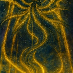 Elden Beast Art Print - Elden Ring Inspired Poster - Cosmic Fantasy ...