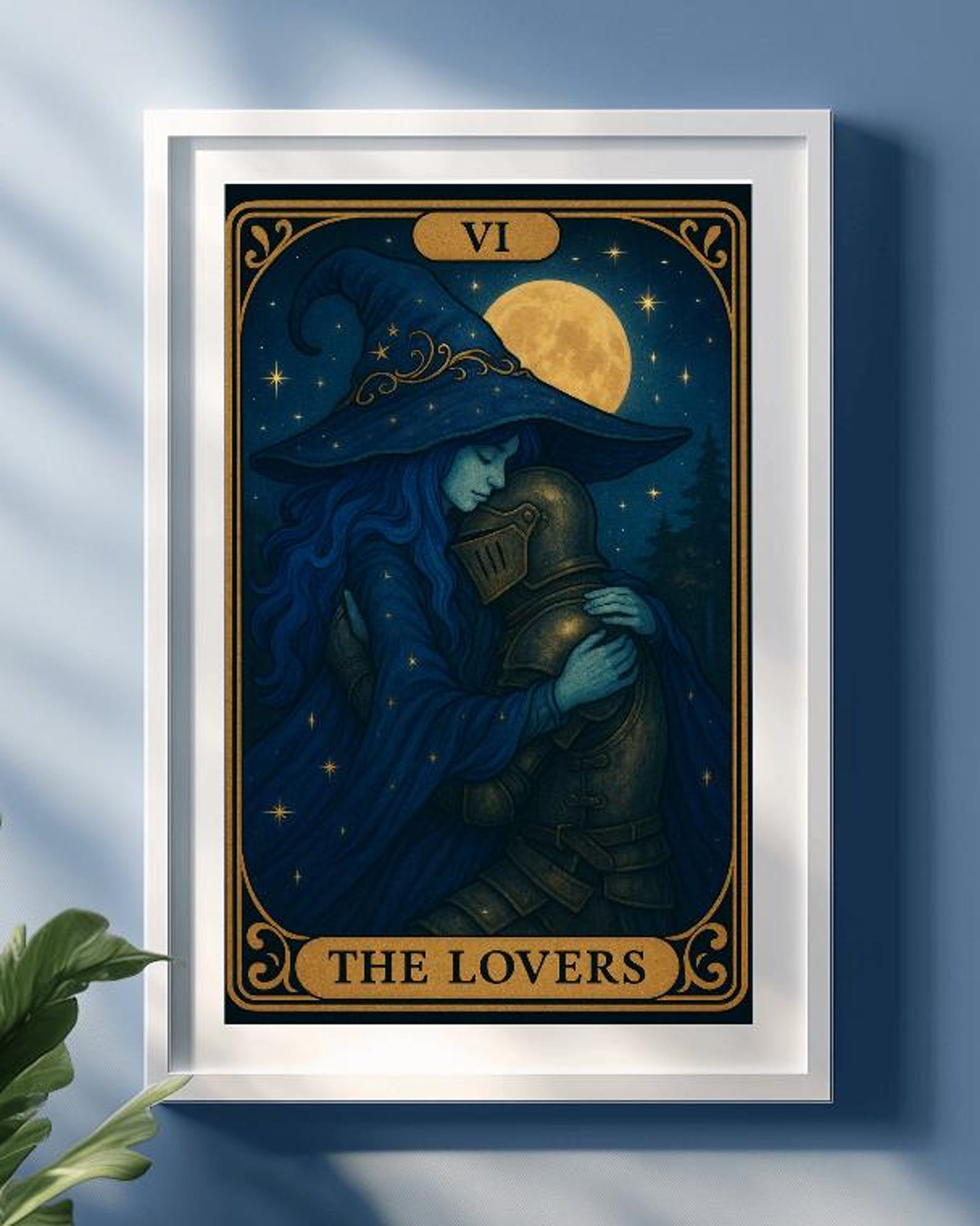 The Lovers – Ranni & Tarnished Tarot Card Print | Elden Ring Fan Art ...