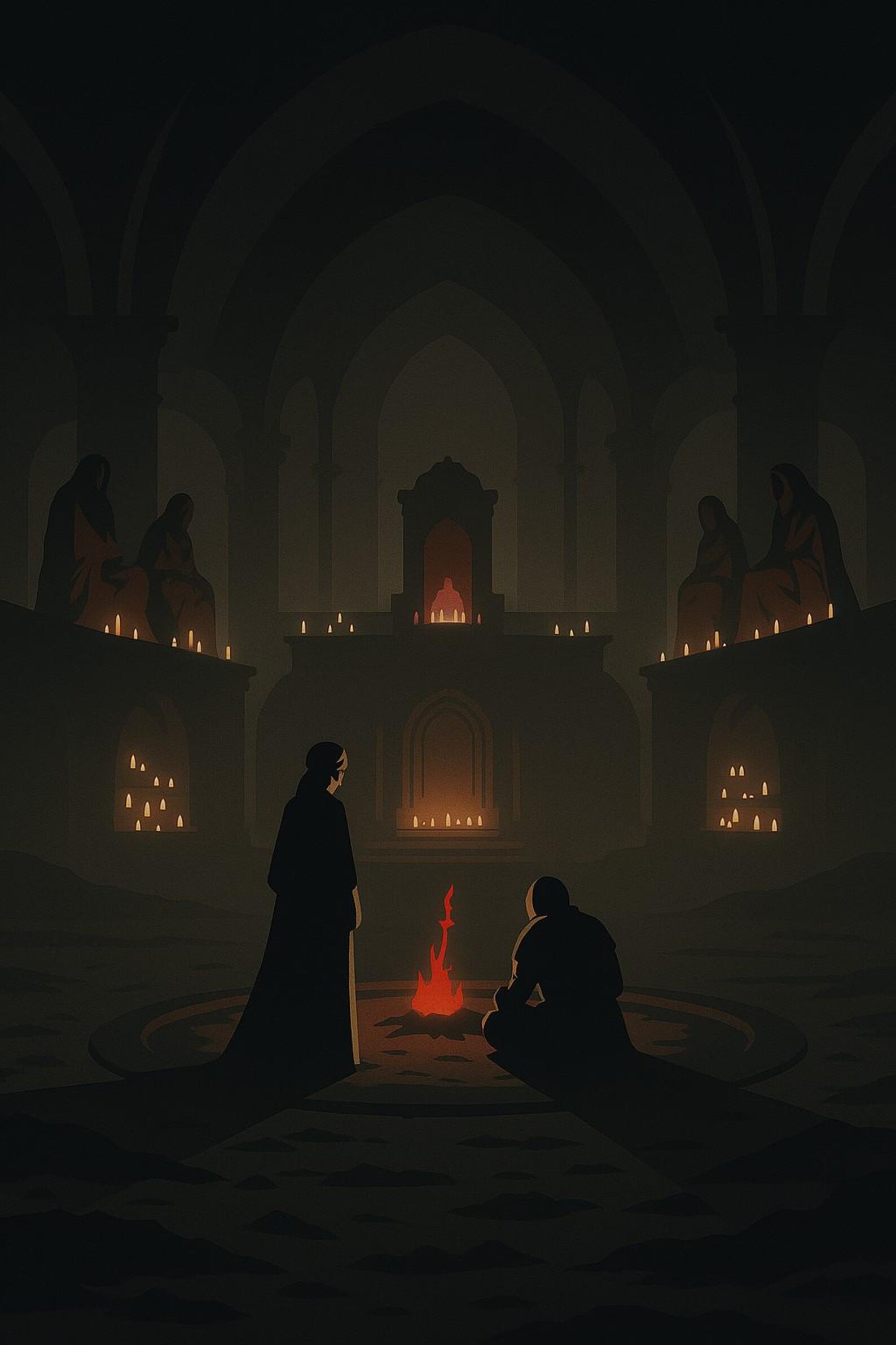 Firelink Shrine Art Print - Dark Souls Poster - Bonfire Minimalist ...
