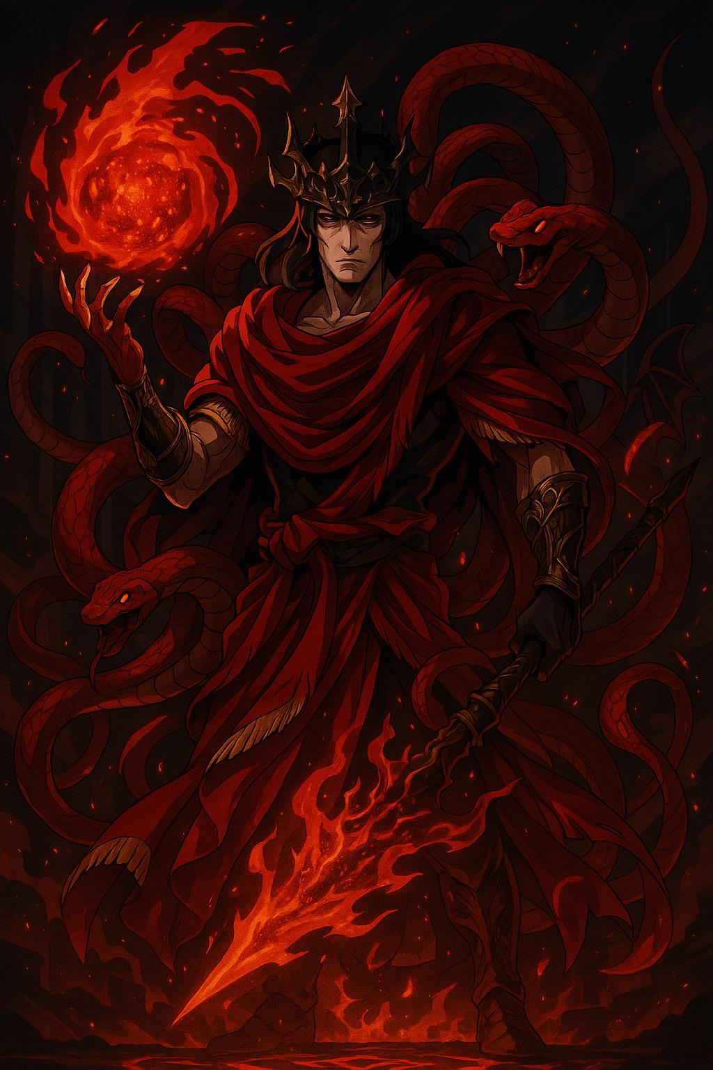 Messmer the Impaler – Elden Ring Fan Art Poster | Fiery Anime Style ...