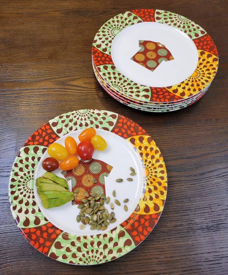 African Dinner Plates for Dining and Home Decor. Gift Ideas, Nigerian ...