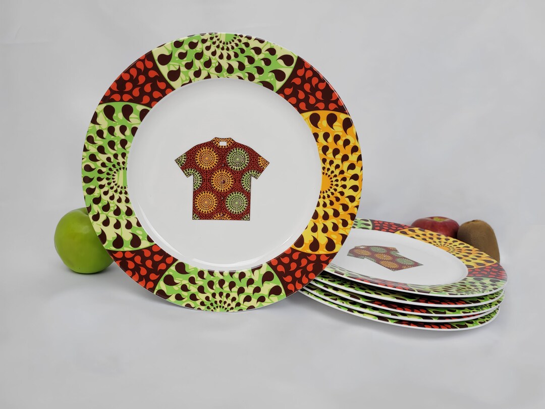 African Dinner Plates for Dining and Home Decor. Gift Ideas, Nigerian ...
