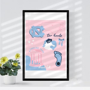 UNC Digital Art Print - Etsy