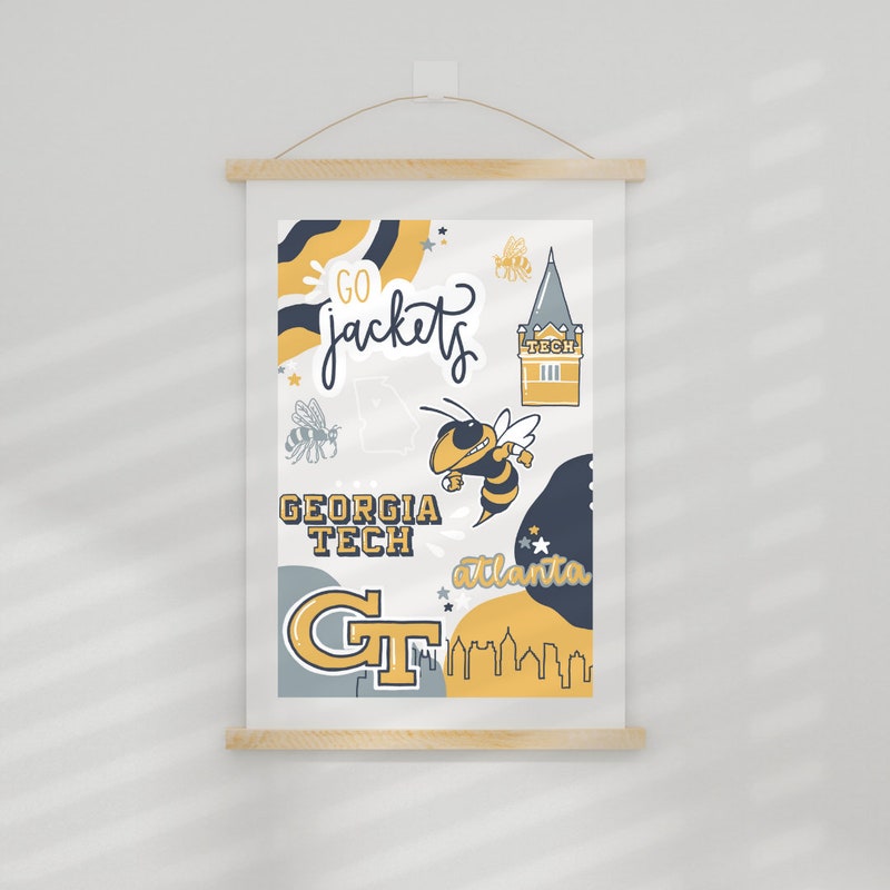 Georgia Tech Art - Etsy