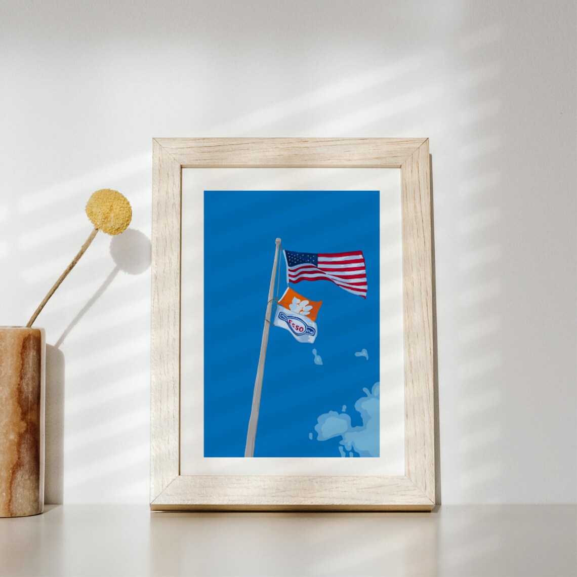 Clemson ESSO Flags - Etsy