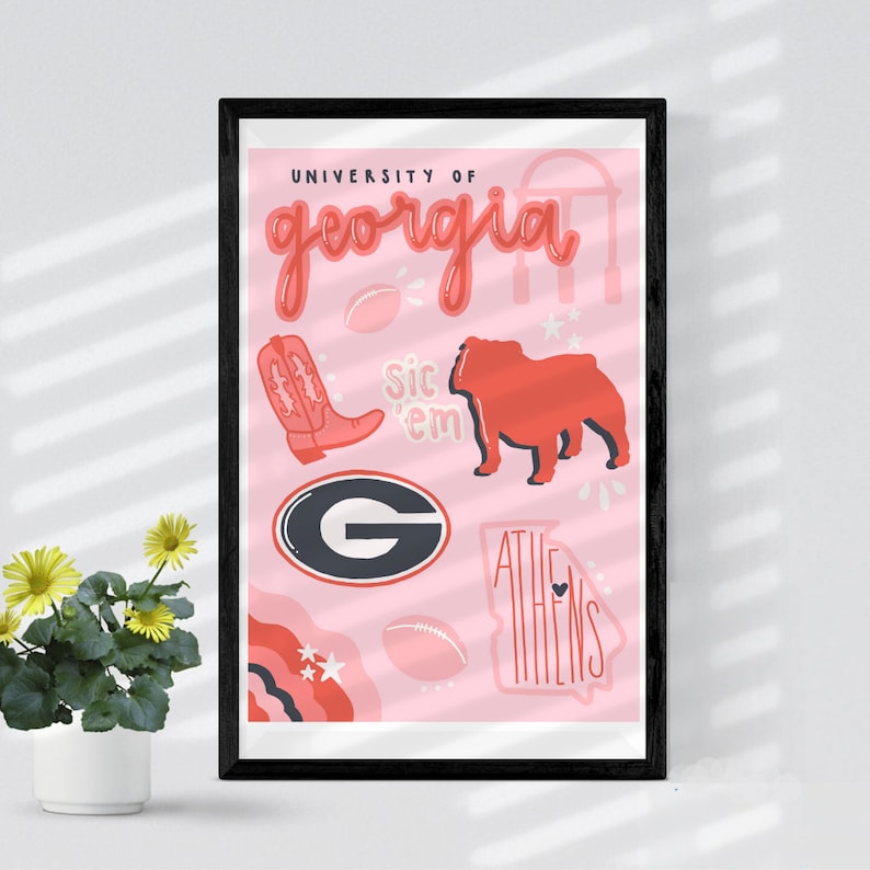 UGA Digital Art Print - Etsy