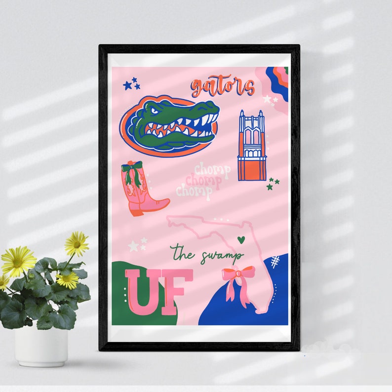 University of Florida Digital Art Print - Etsy