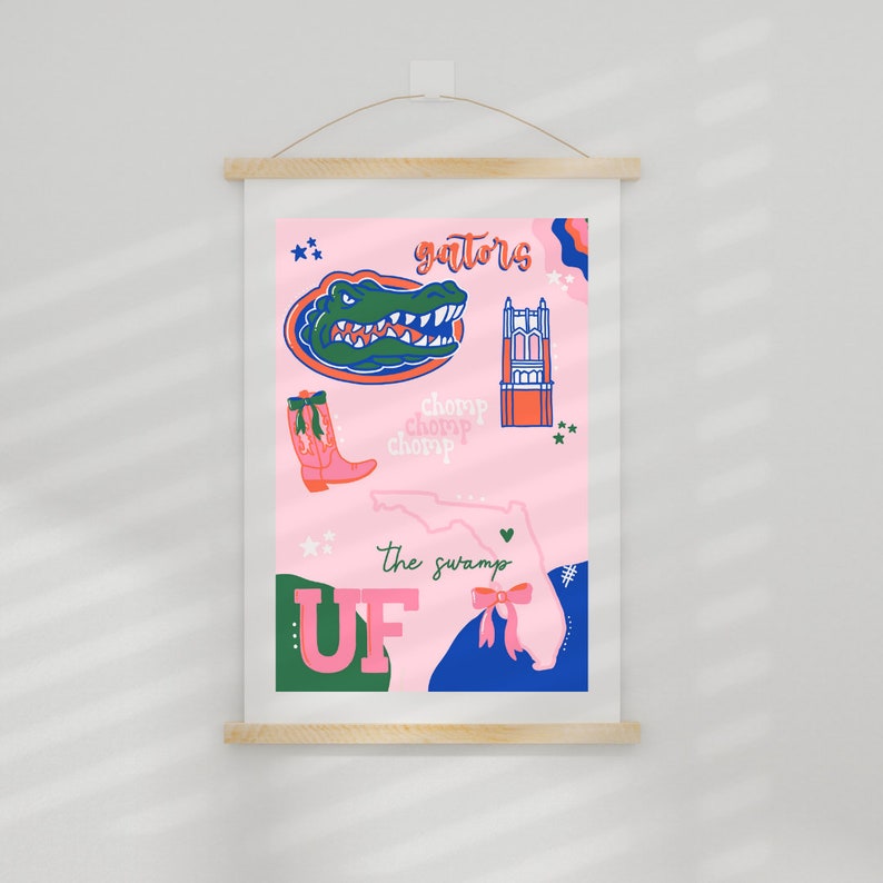 University of Florida Digital Art Print - Etsy