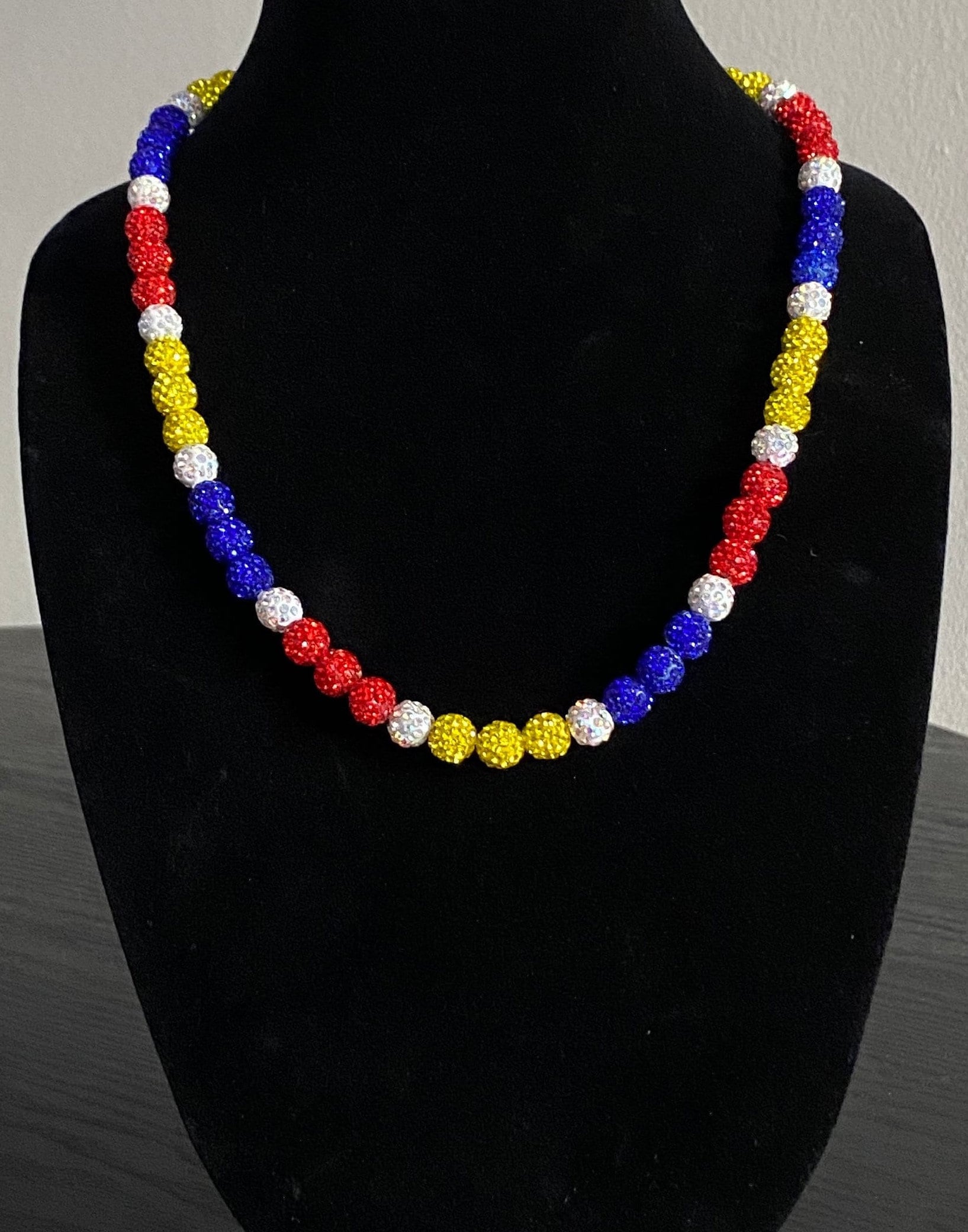 FREE SHIP Acuna Baseball Beaded Rhinestone Necklace Pollyanna Braves ...