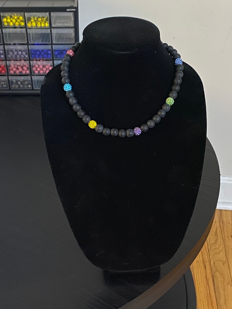 FREE SHIP Pearl Baseball Beaded Pollyanna Necklace lightweight MLB ...