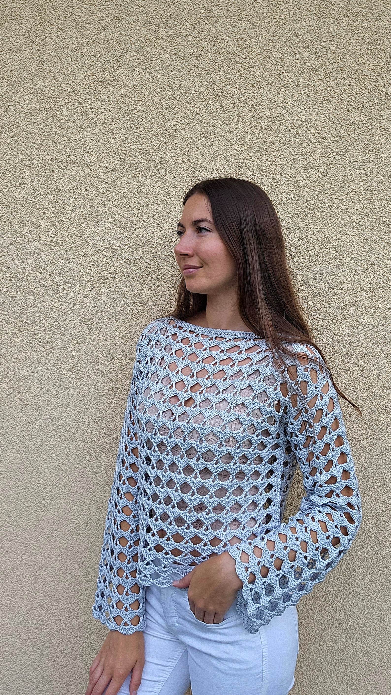 Crochet Woman Top, Crochet Summer Top, Crochet Blouse for Her, Handmade ...