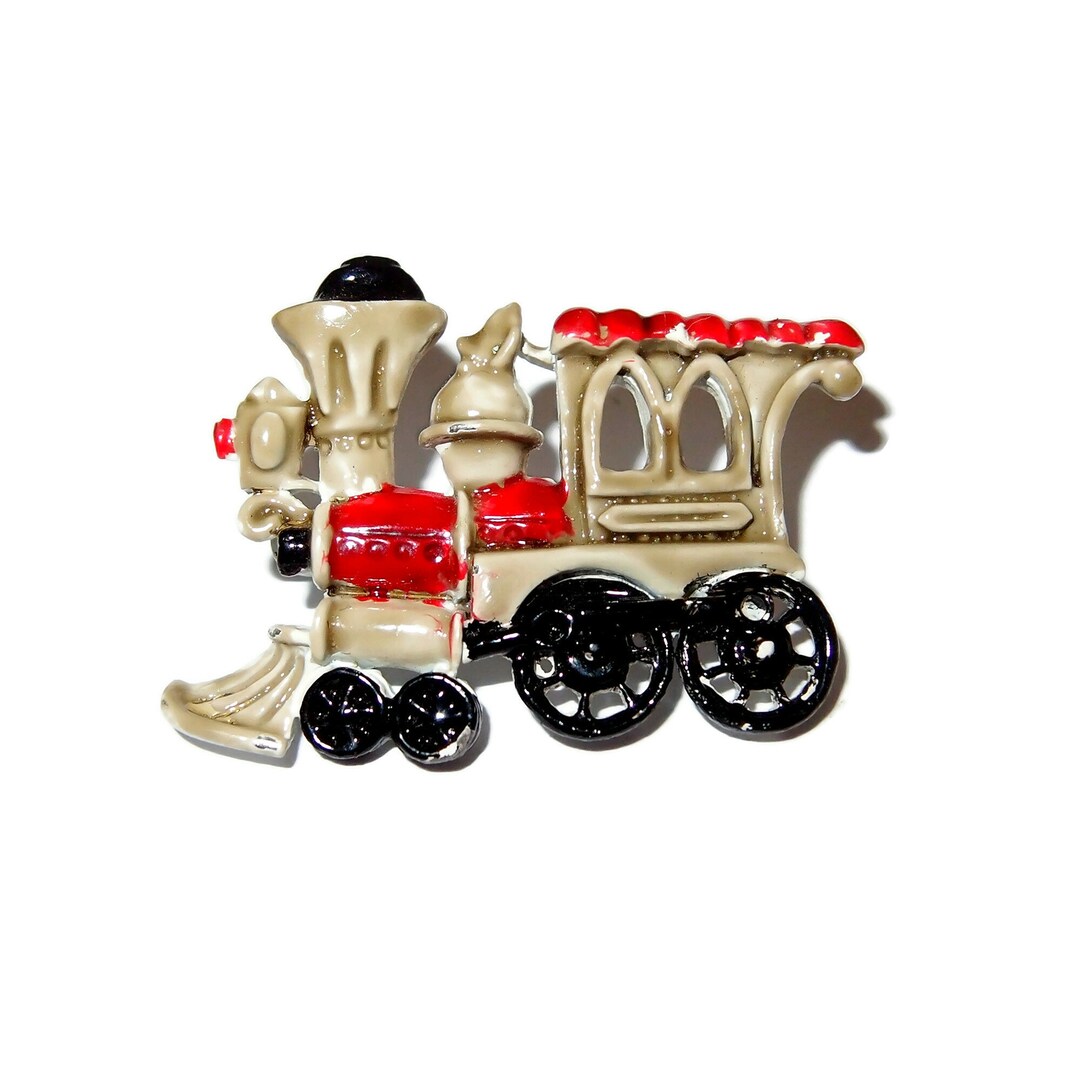 Sweet Enamel Choo-choo Train Pin - Etsy