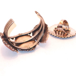 Navajo American Indian Calvin Toddy Sterling Silver Set Spiny Oyster ...