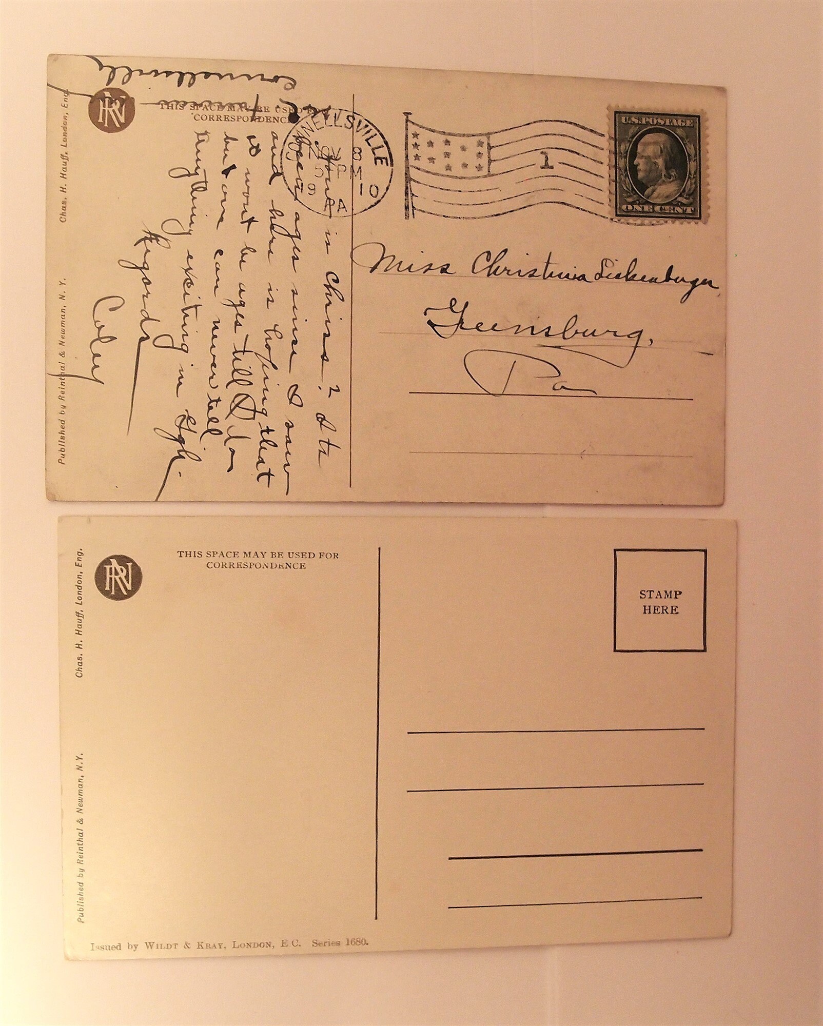 P. Boileau Postcards of "peggy" Set of Two - Etsy