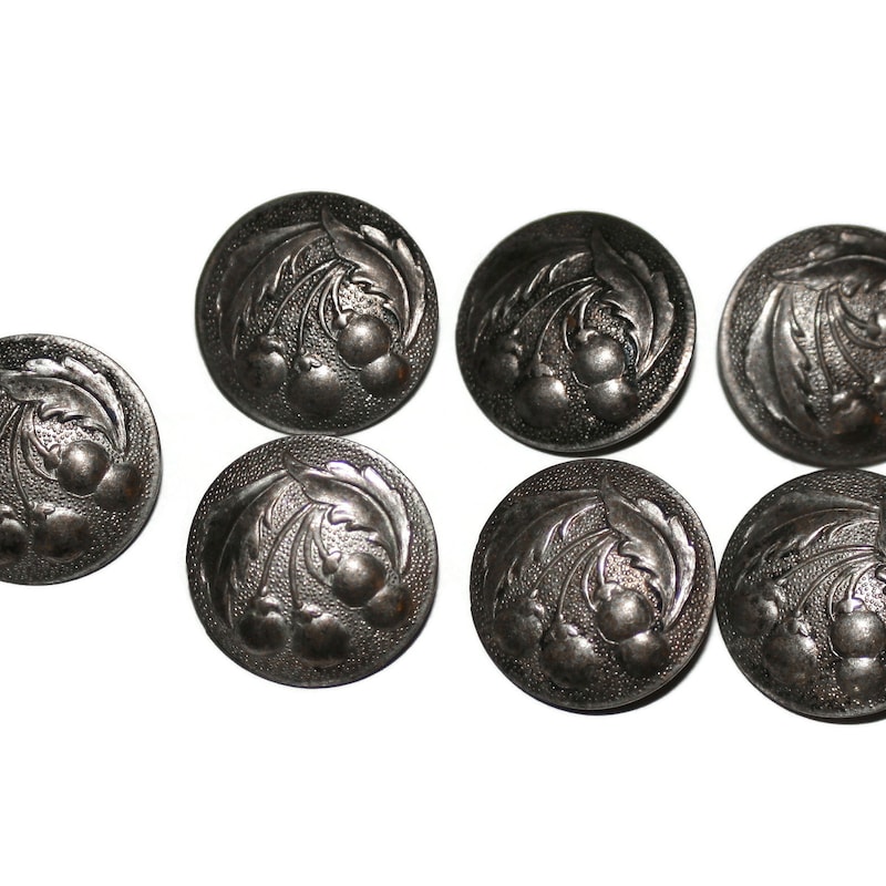 Silver Buttons - Etsy