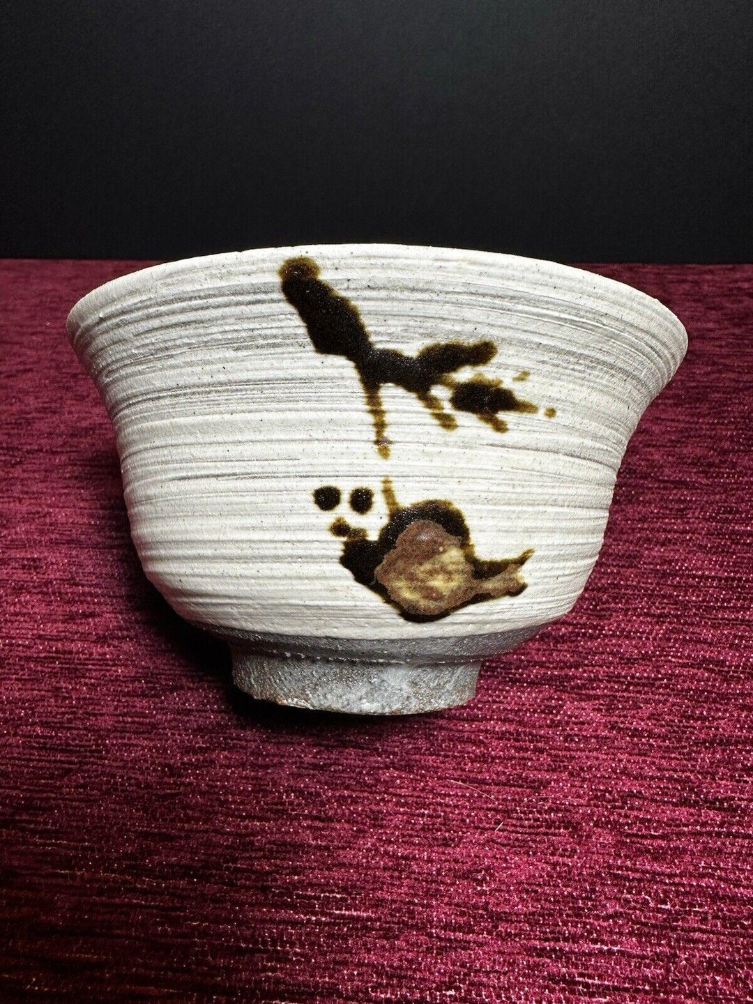 Japanese Matcha Tea Ceremony Bowl Chawan, Hakeme Style, Marked - Etsy