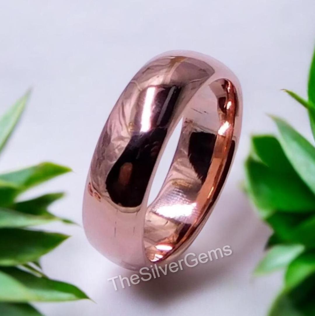 Copper Ring , Solid Pure Copper Band Ring, Pure Copper Ring , Handmade ...