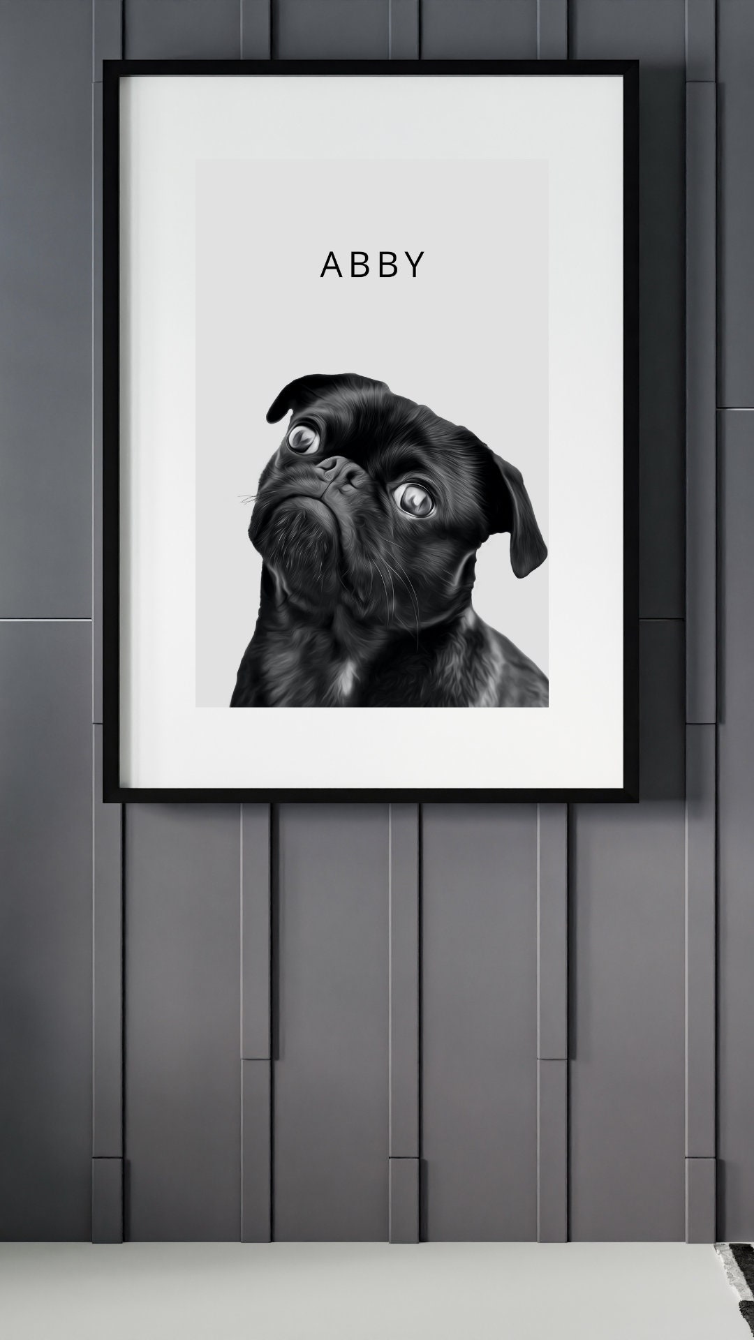 Custom Pet Portraits Using Pet Photo Personalized Digital Dog Portraits Cat Portraits Custom Dog ...