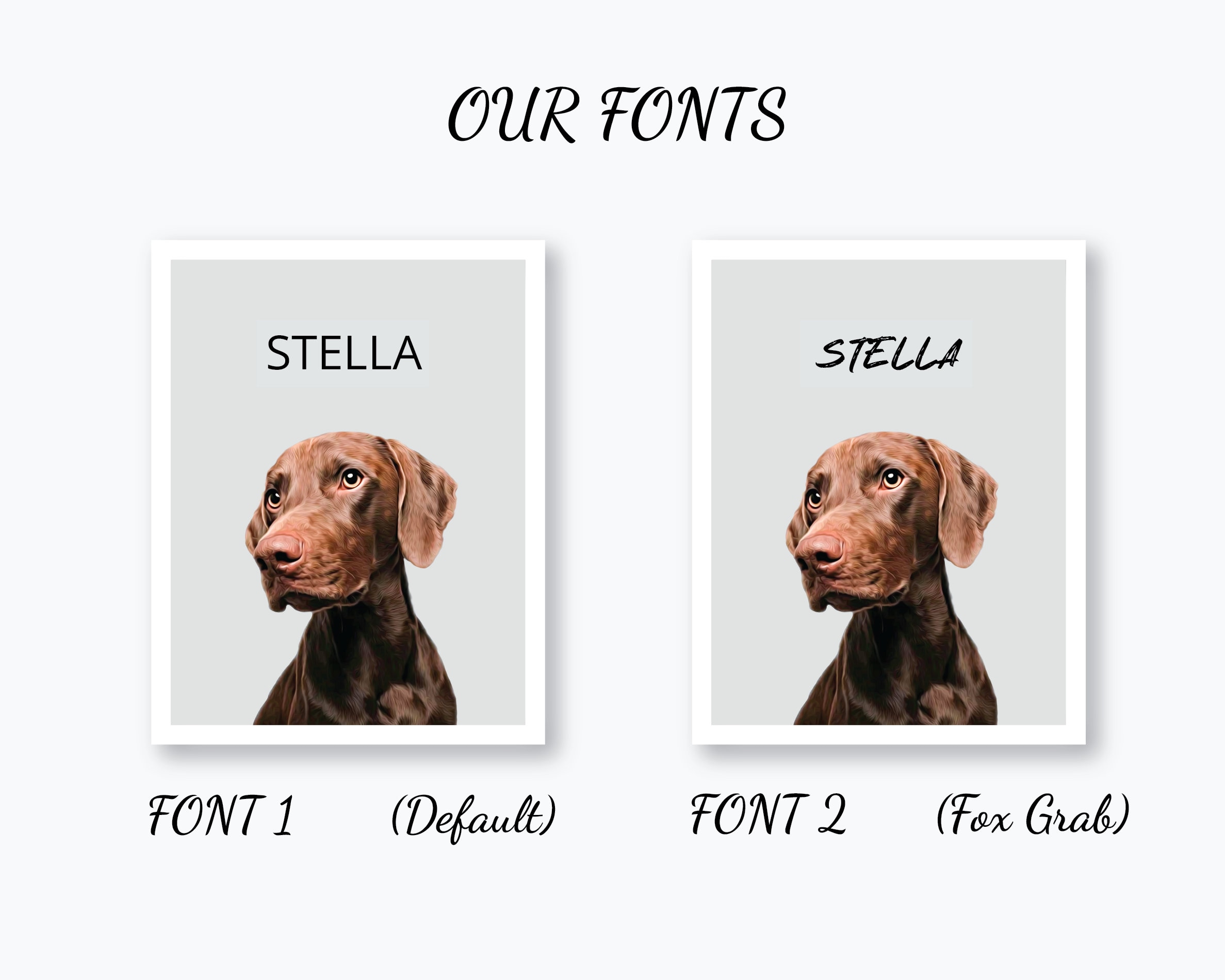 Custom Pet Portraits Using Pet Photo Personalized Digital Dog Portraits Cat Portraits Custom Dog ...