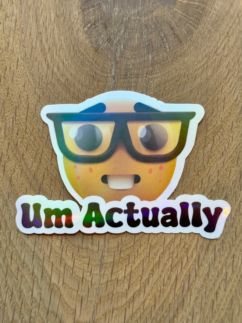 Um Actually Nerd Emoji Meme Emoji Sticker Viral Emoji - Etsy