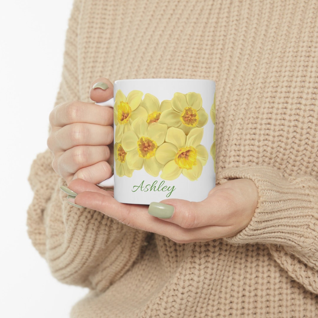 Mug Birth Flower March Daffodil Ceramic Mug 11oz - Etsy