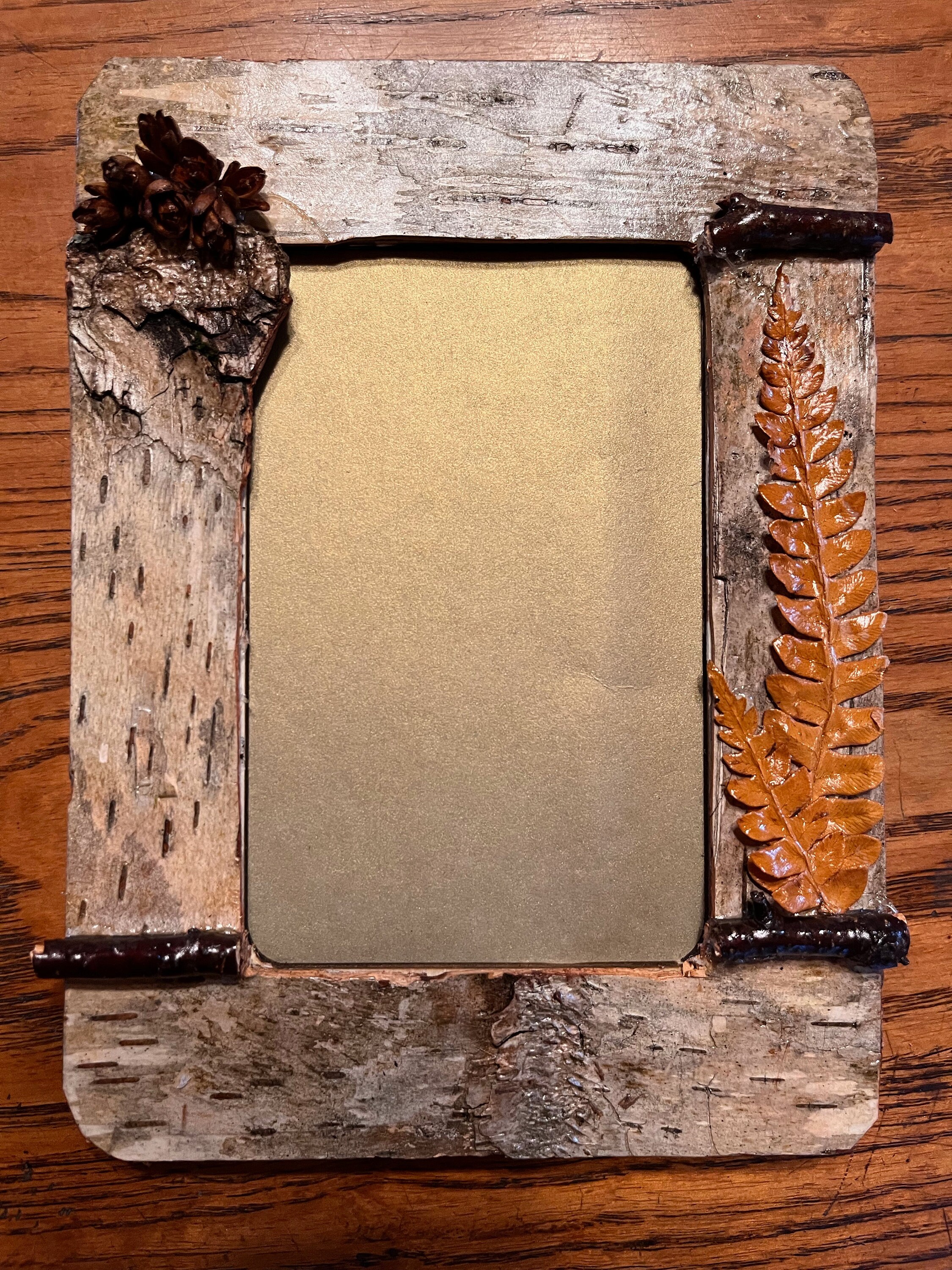4.75x6.75 Birch Bark Picture Frame Fits 3x5 Photo 10 - Etsy