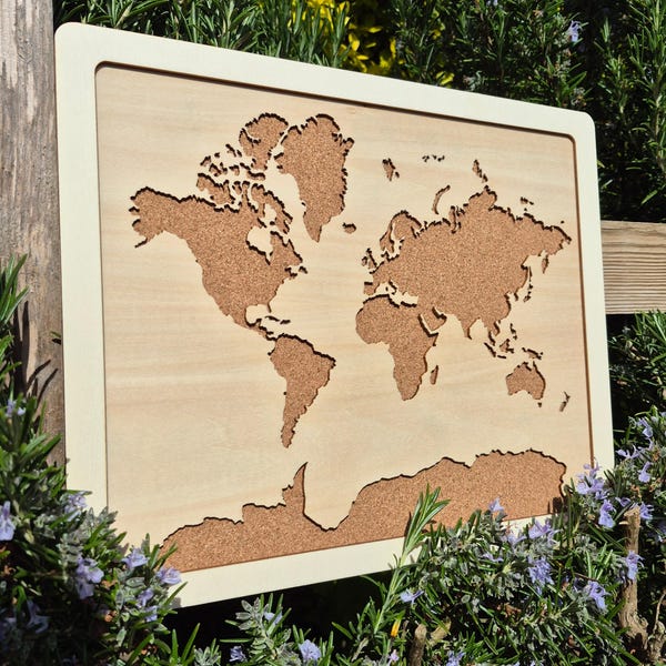 World Map Pin Board - Etsy UK
