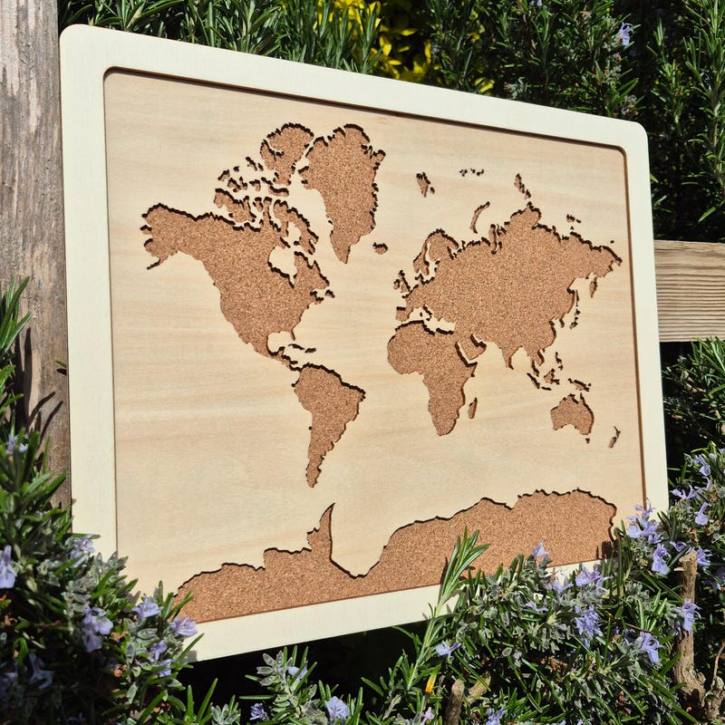 World Map Pin Board - Etsy UK