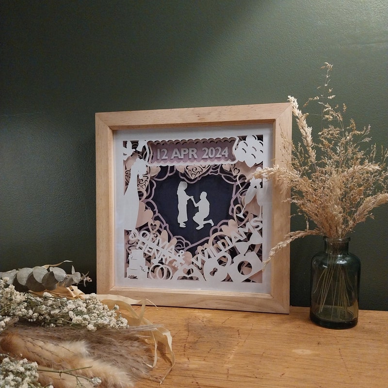 Wedding Papercut - Etsy UK