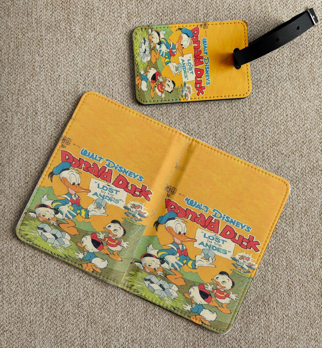 Walt Disney Donald Duck Customizable Travel Passport Case Cover and ...