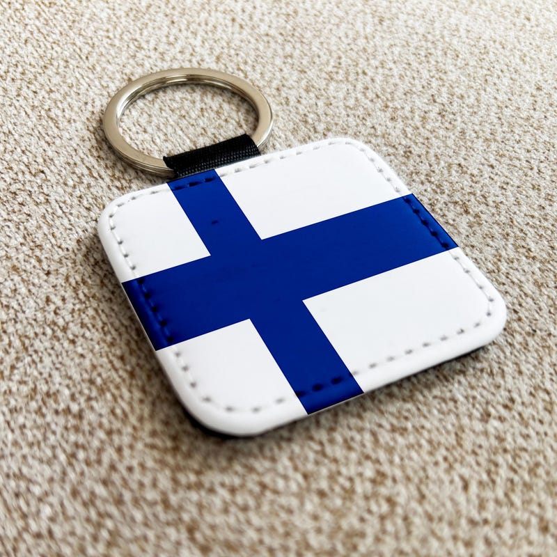 Finland Flag Keychain - Etsy UK