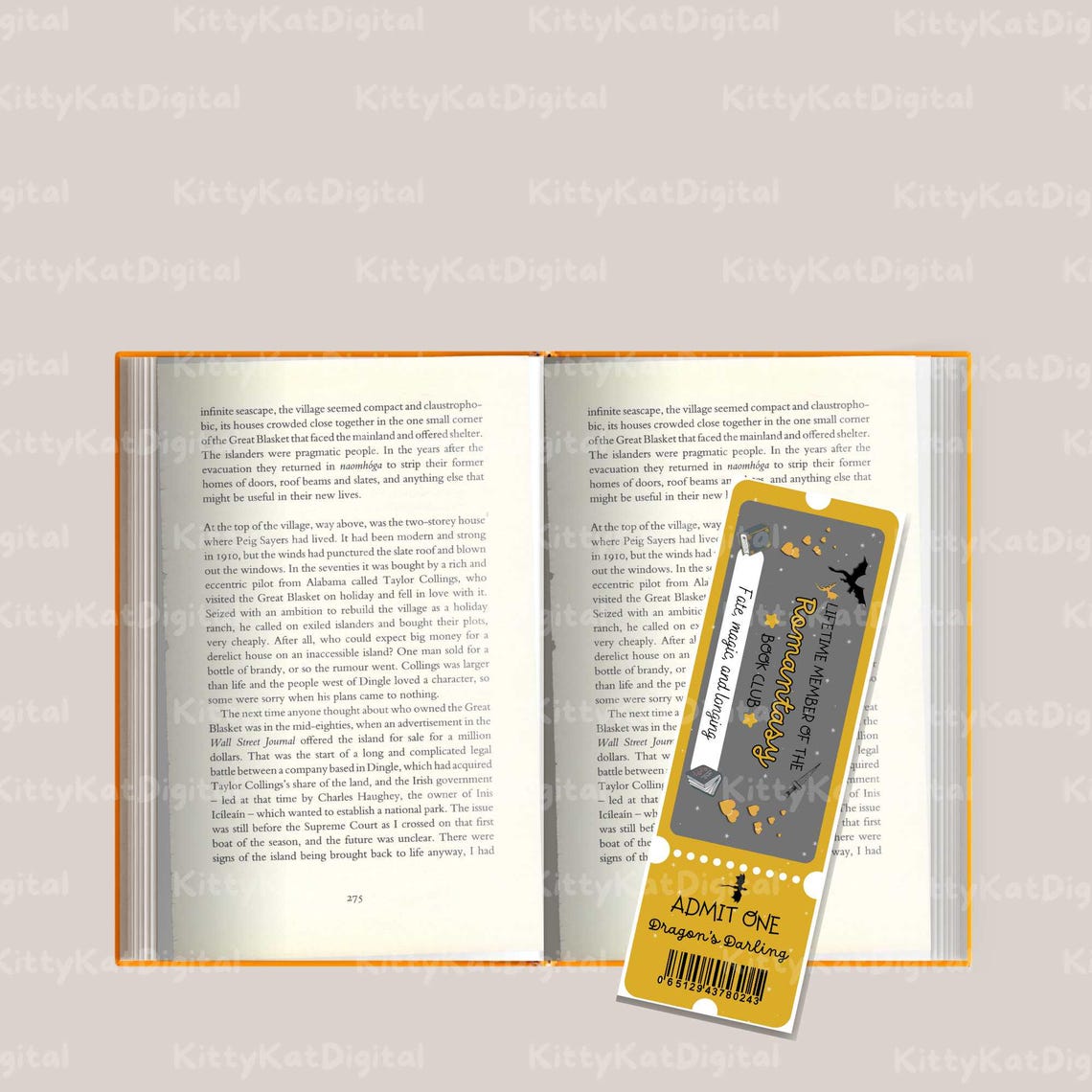 Vintage Book Club Ticket Bookmarks: Set of 10 (PDF & PNG) - Etsy