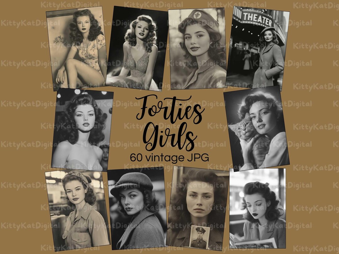 Forties Girls Photos, 1940s Women – 60 High-quality Jpgs for ...