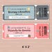 Romance Book Club Ticket Bookmarks, Book Lover Gift (digital Download ...