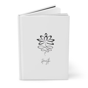 Lotus Flower Hardcover Journal Matte - Etsy