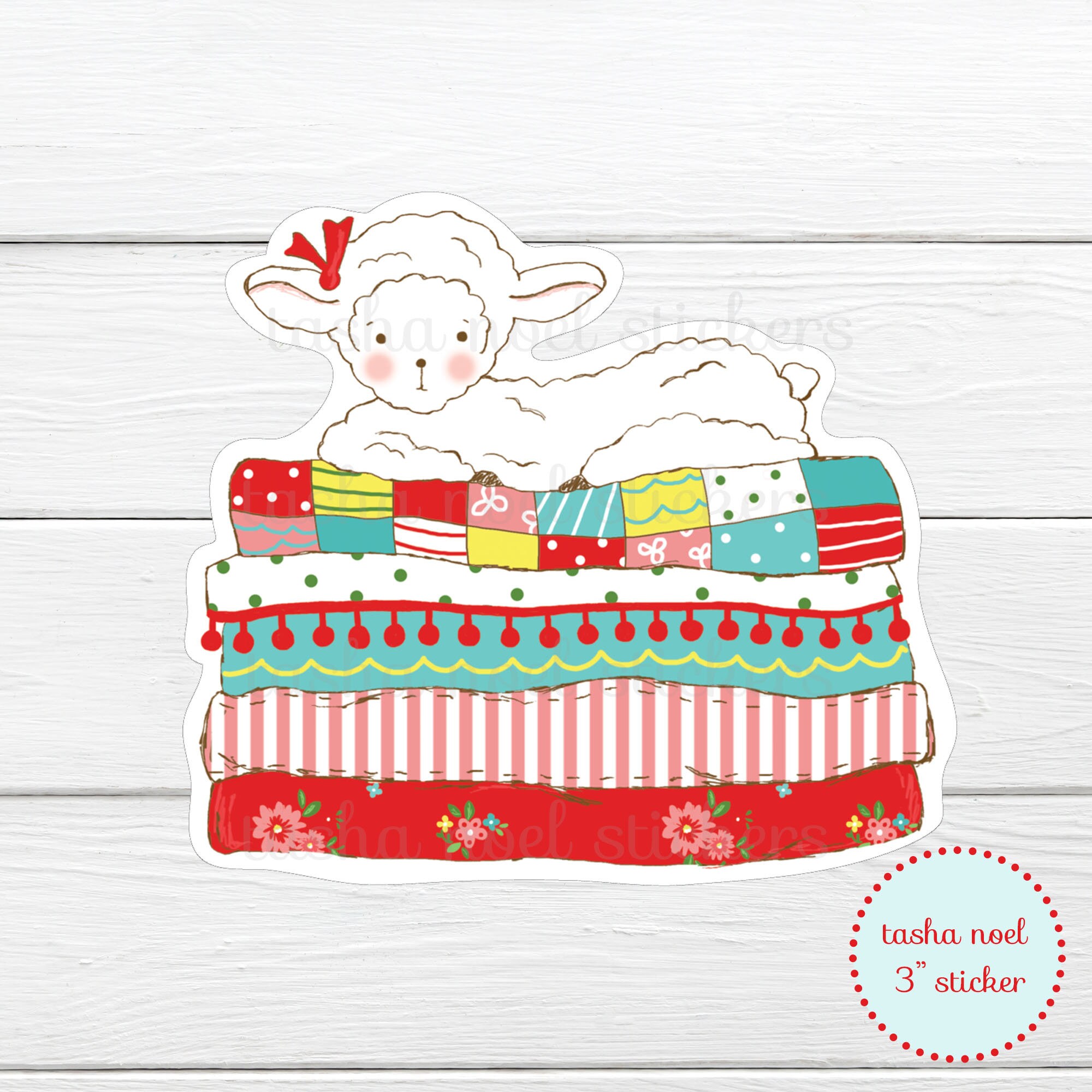 Farm Animal Lamb Sticker, Baby Animal Sticker, Spring Planner ...