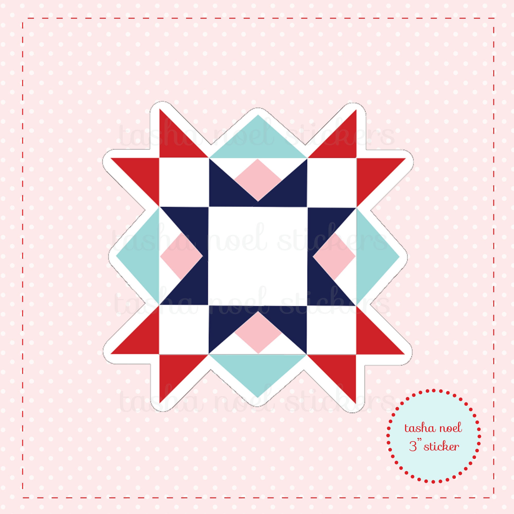 Quilt Block Sticker, Quilting Planner Vinyl Sticker, Sewing Machine ...