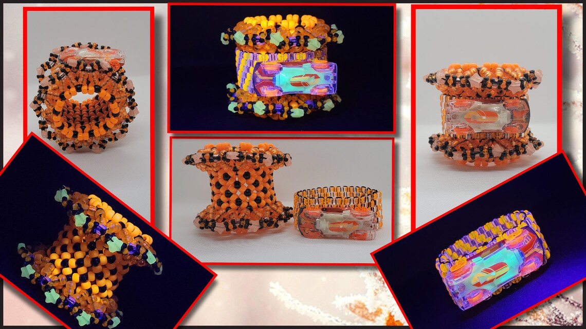 Rotating Kandi Cuff With Hot Wheel - Etsy