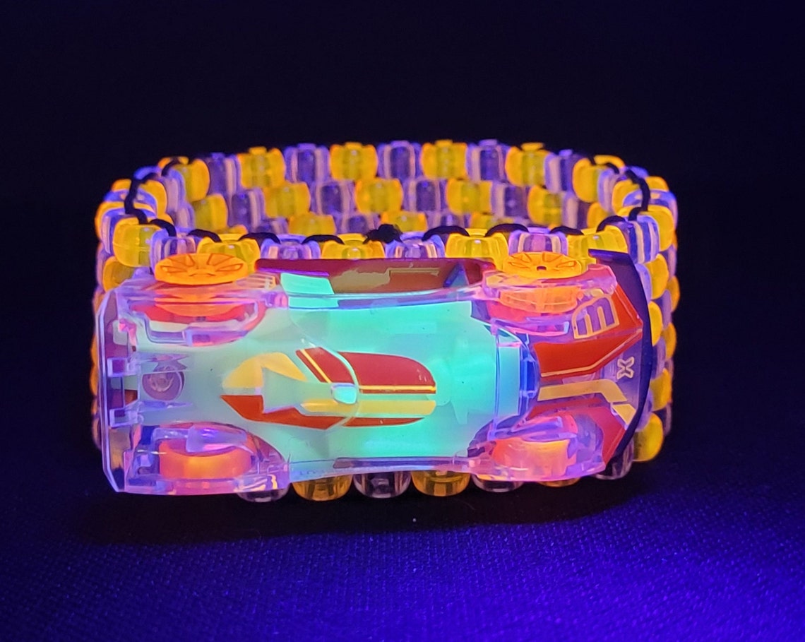Rotating Kandi Cuff With Hot Wheel - Etsy